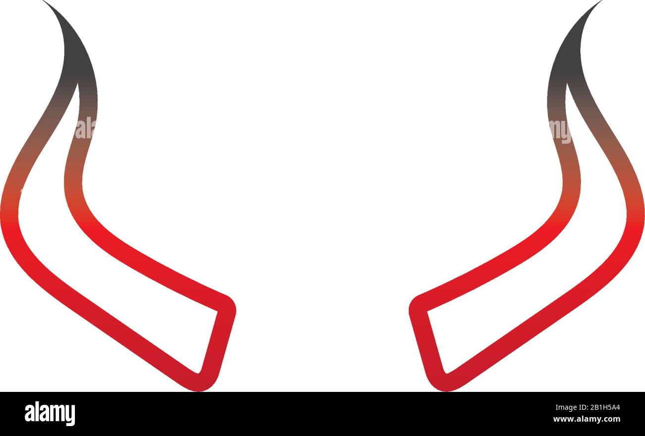 Devil horn Vector icon design illustration Template Stock Vector Image ...