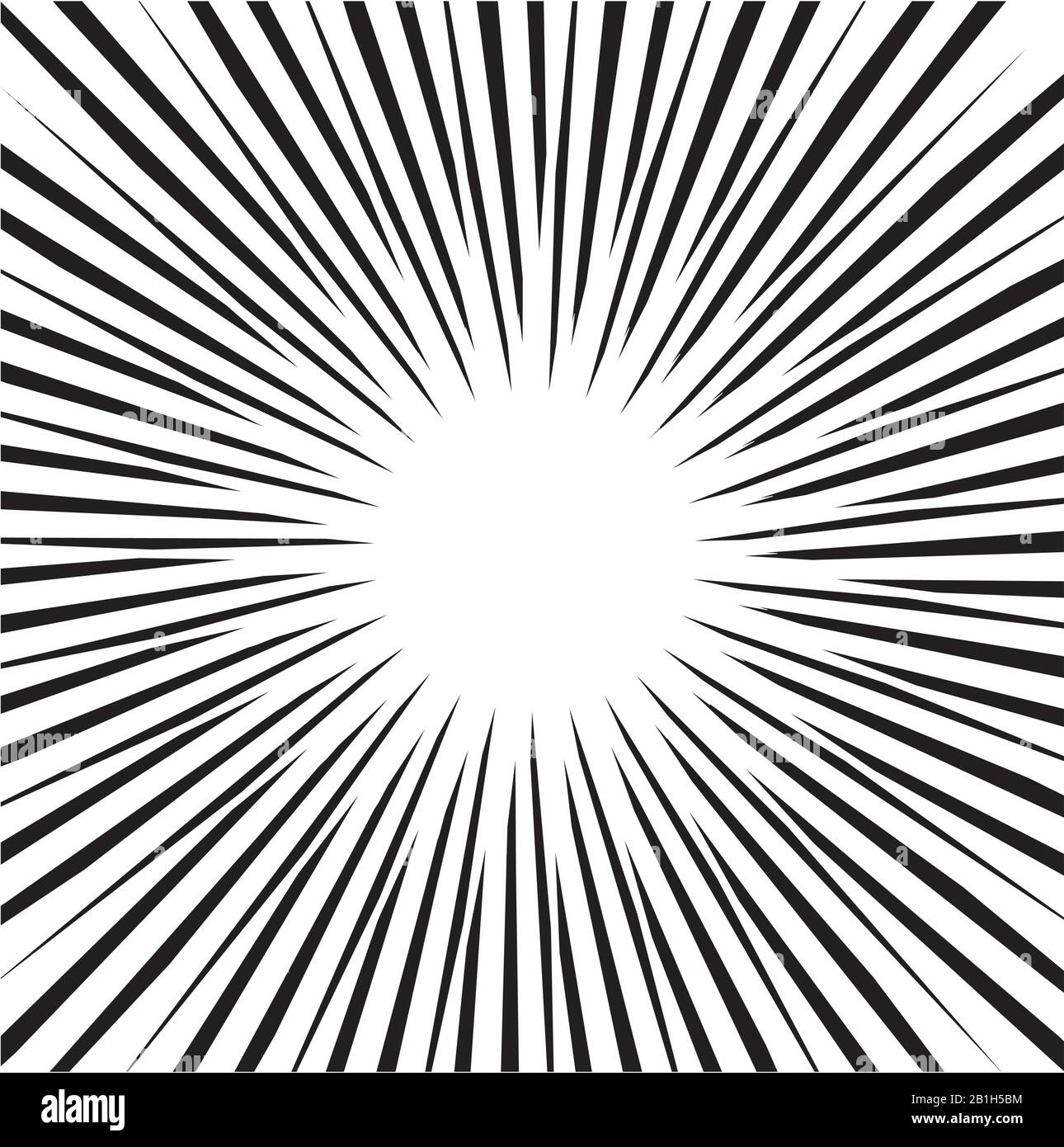 Comic radial speed lines graphic Black and White Stock Photos & Images ...