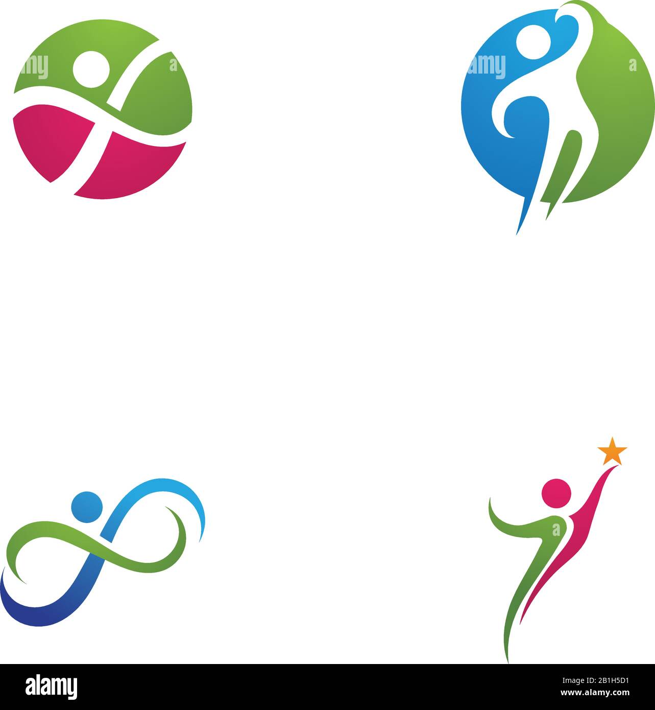 Fun and happy people logo sign illustration vector design Stock Vector ...