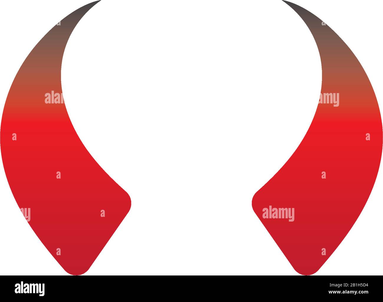 Devil horn Vector icon design illustration Template Stock Vector Image ...