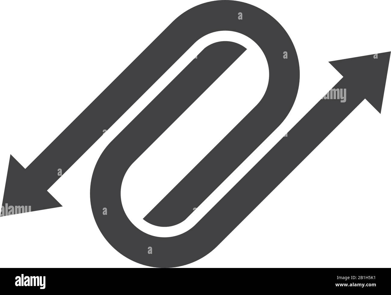 Traffic flow direction sign Stock Vector Images - Alamy