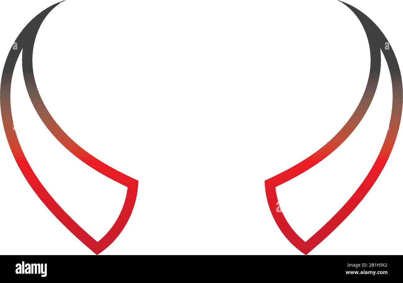 Devil horn Vector icon design illustration Template Stock Vector Image ...