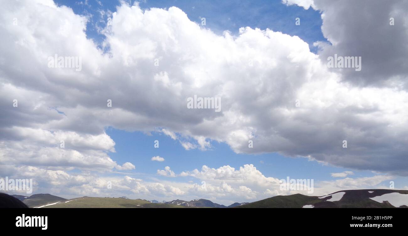 Summer in Rocky Mountain National Park: High Clouds Over Mount Cracktop ...