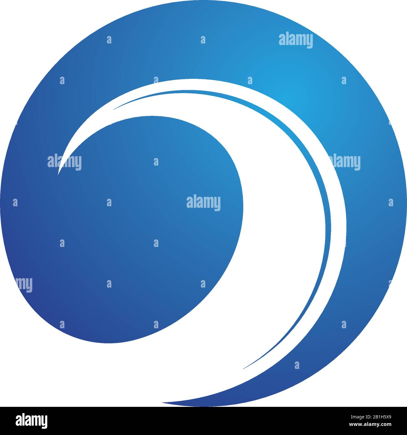 Sea wave logo ocean storm tide waves wavy river vector image Stock ...