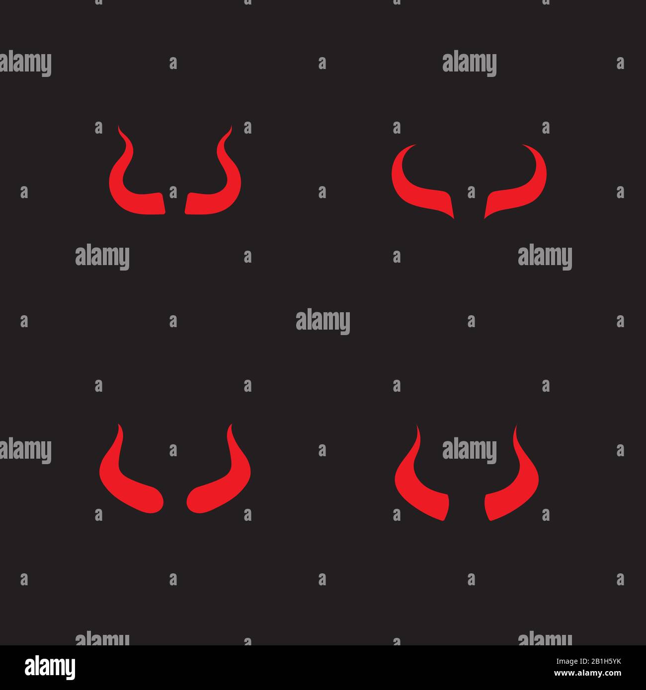 Devil horn Vector icon design illustration Template Stock Vector Image ...