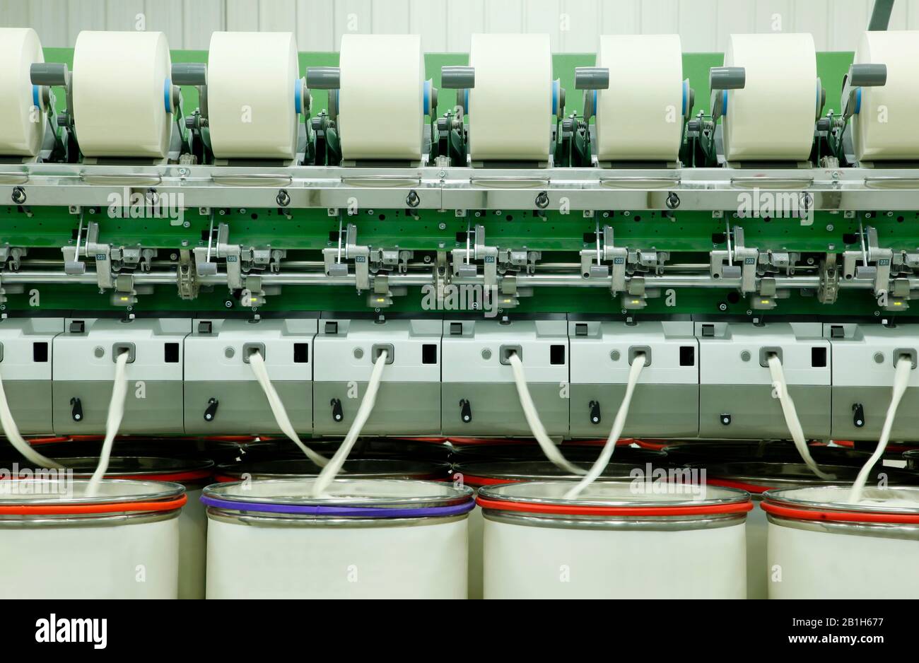 Spinning mill equipment running hi-res stock photography and images - Alamy