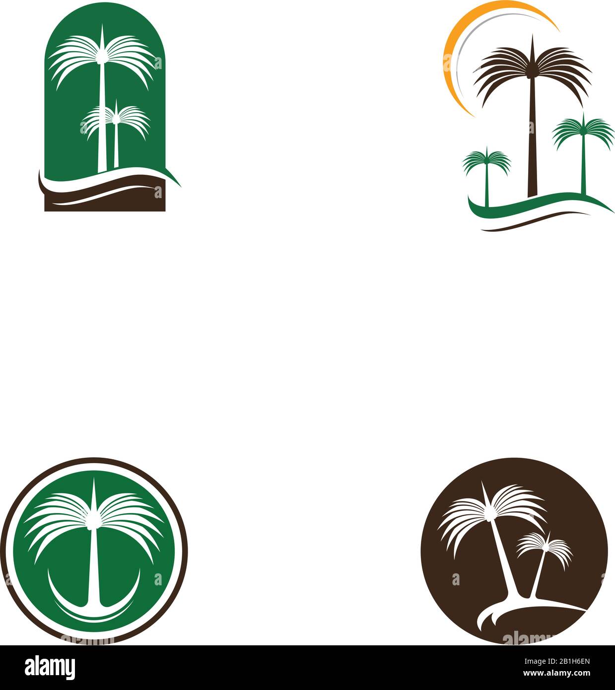 Date tree icon vector illustration logo template Stock Vector Image ...