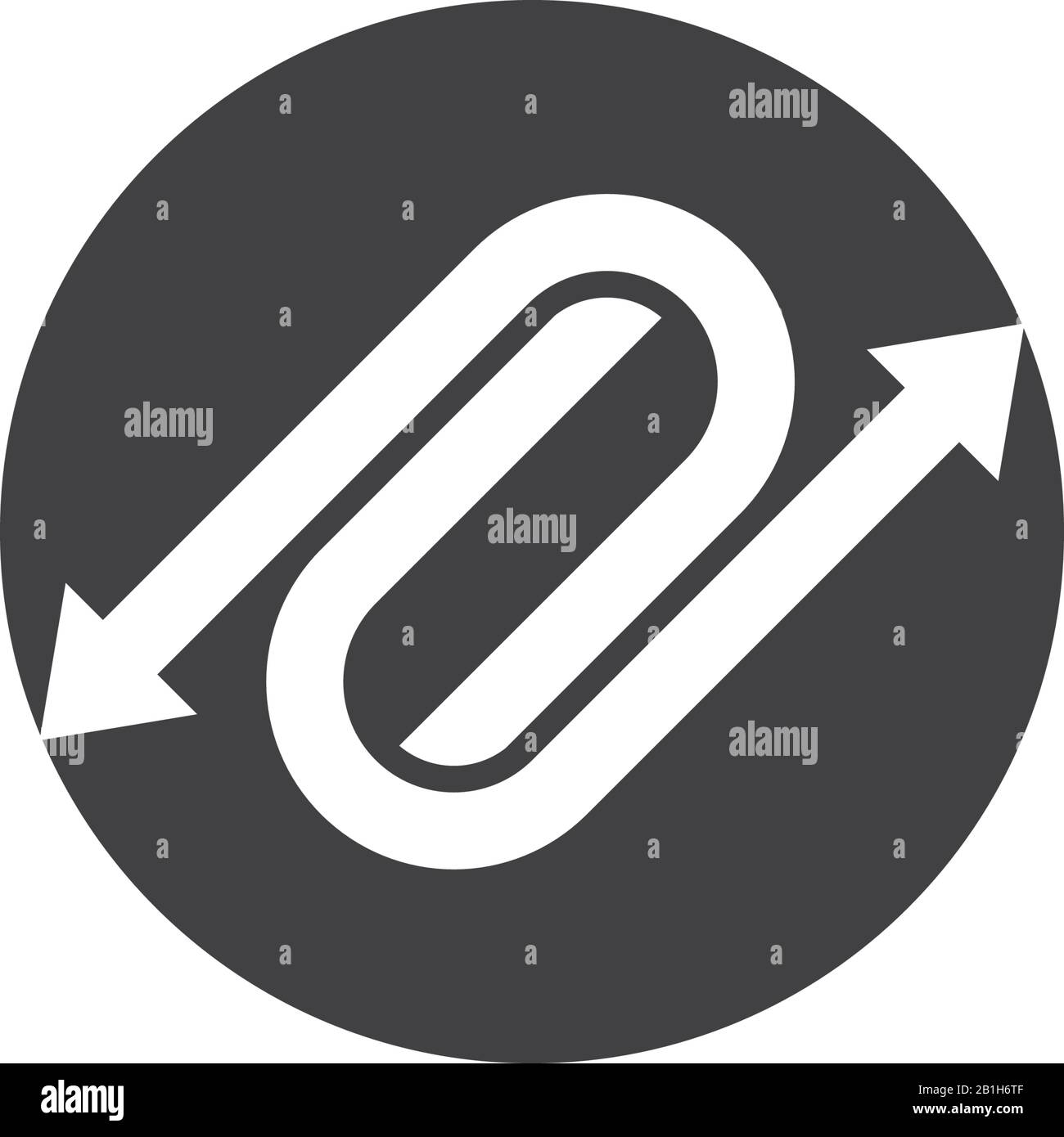 Traffic flow direction sign Stock Vector Images - Alamy