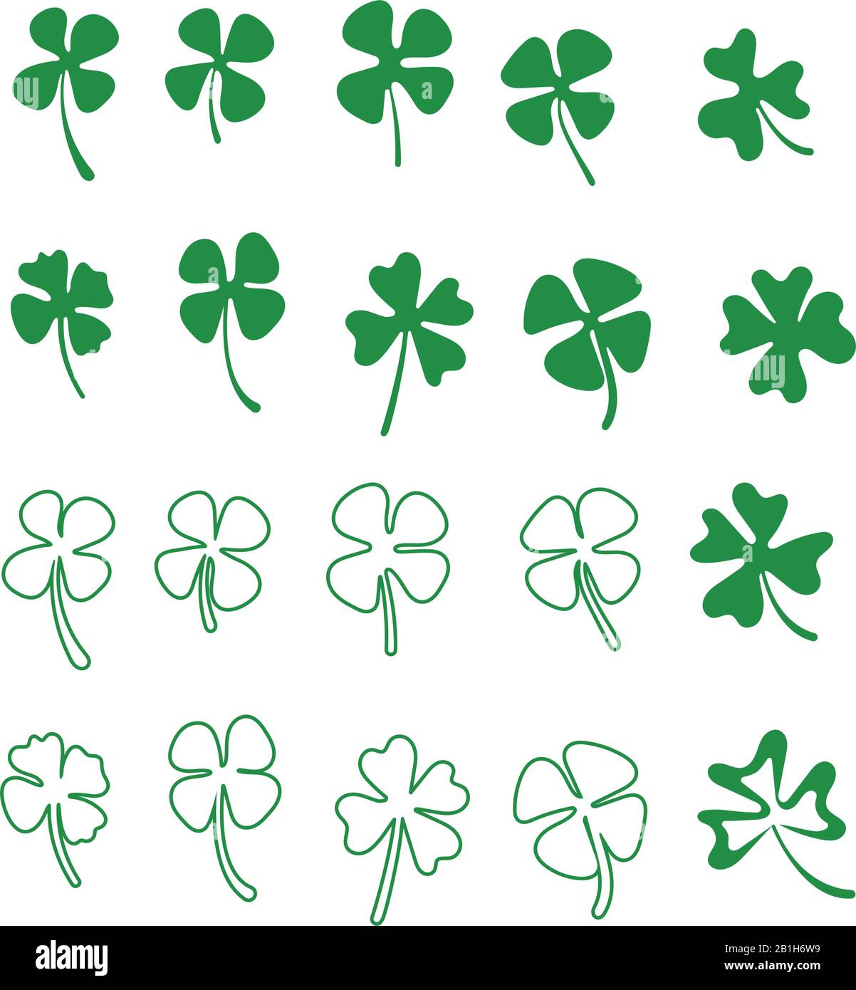 Clover Vector Vectors High Resolution Stock Photography and Images - Alamy