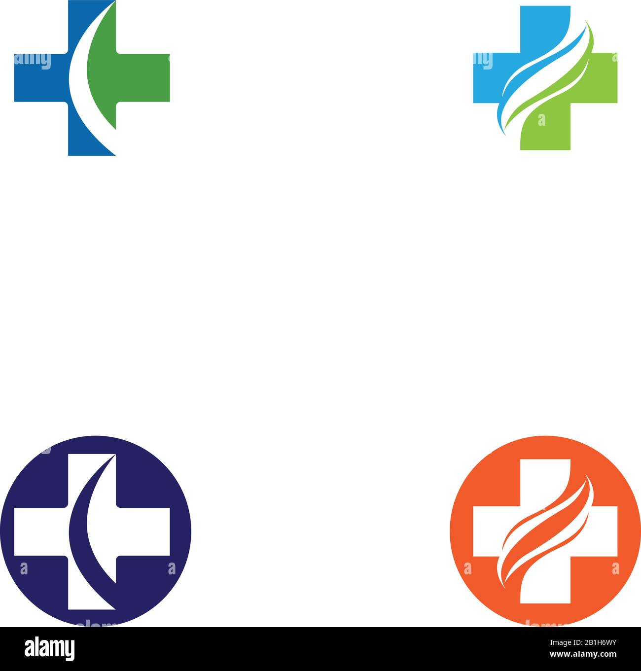 Hospital logo and symbols template icons vector Stock Vector Image ...