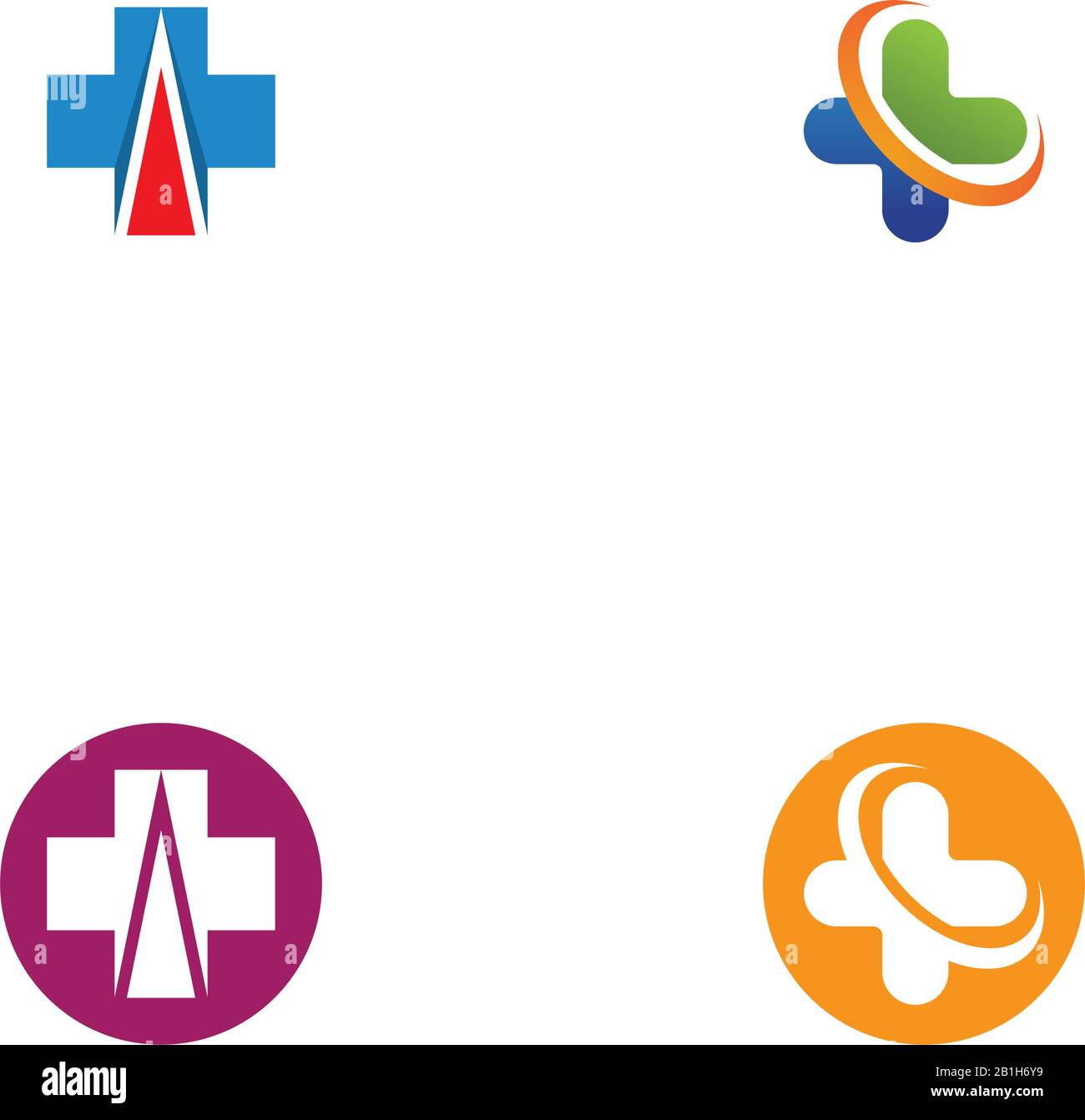 Hospital logo and symbols template icons vector Stock Vector Image ...