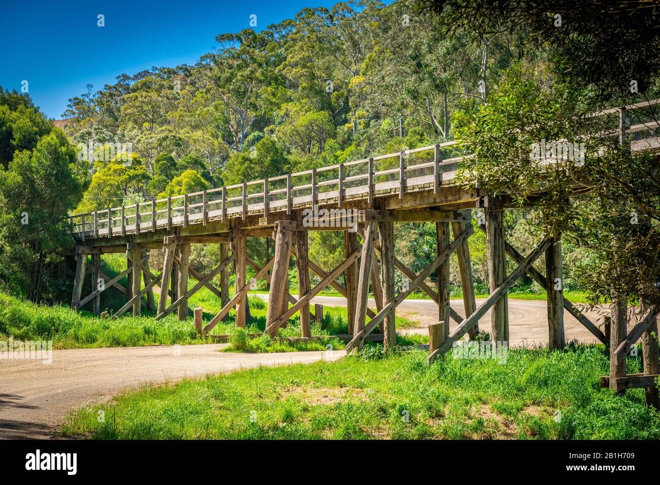 Timboon Rail Trestle Bridge in Victoria, Australia Stock Photo - Alamy