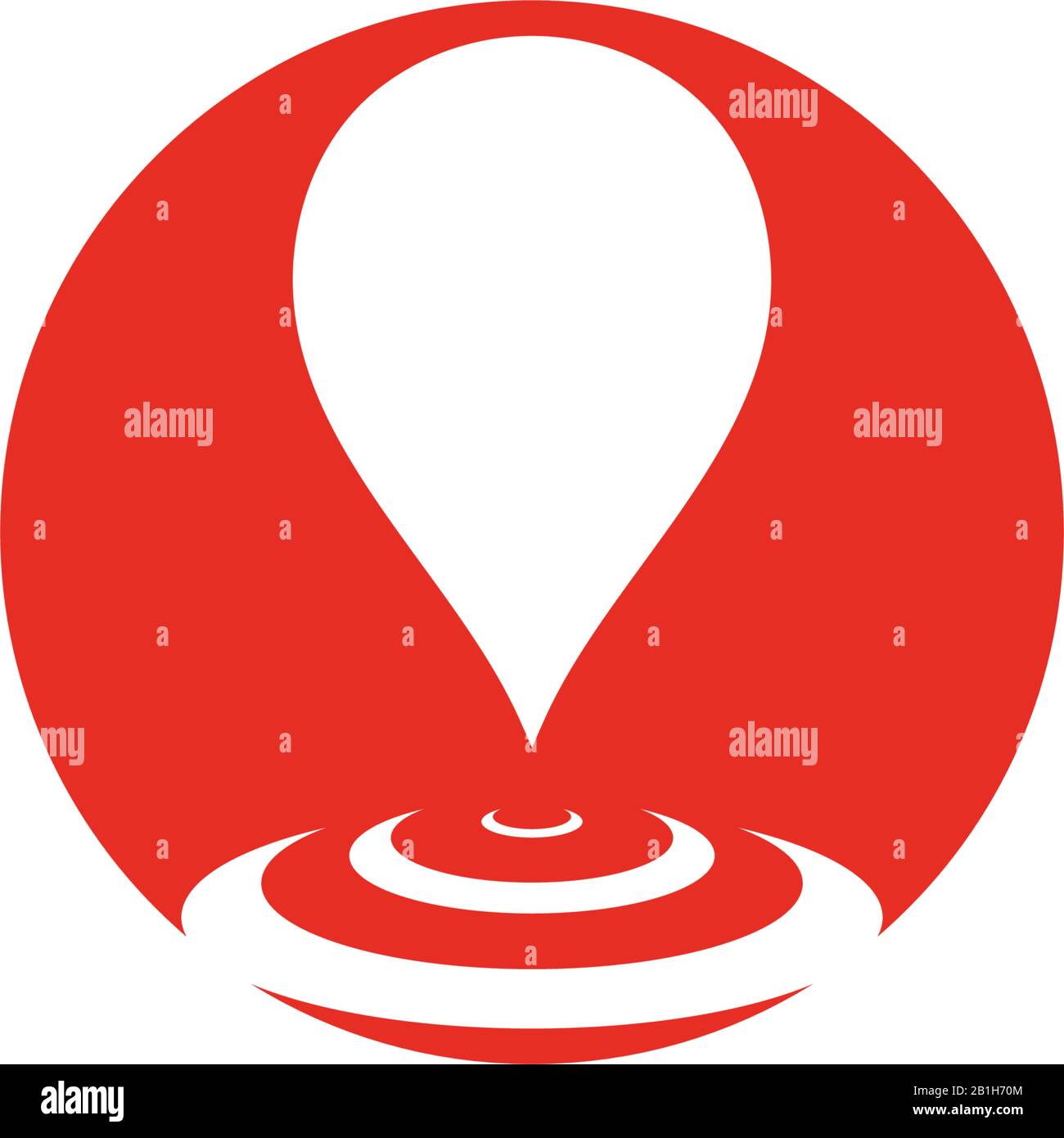 Map pin logo icon location sign template Stock Vector Image & Art - Alamy
