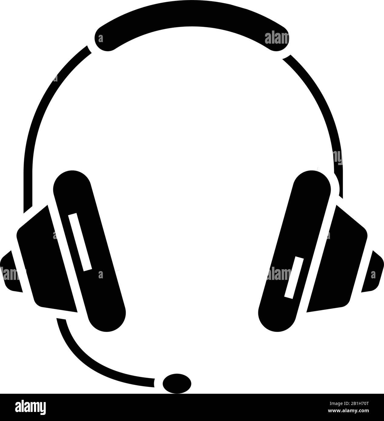 Audio classes black icon, concept illustration, vector flat symbol ...