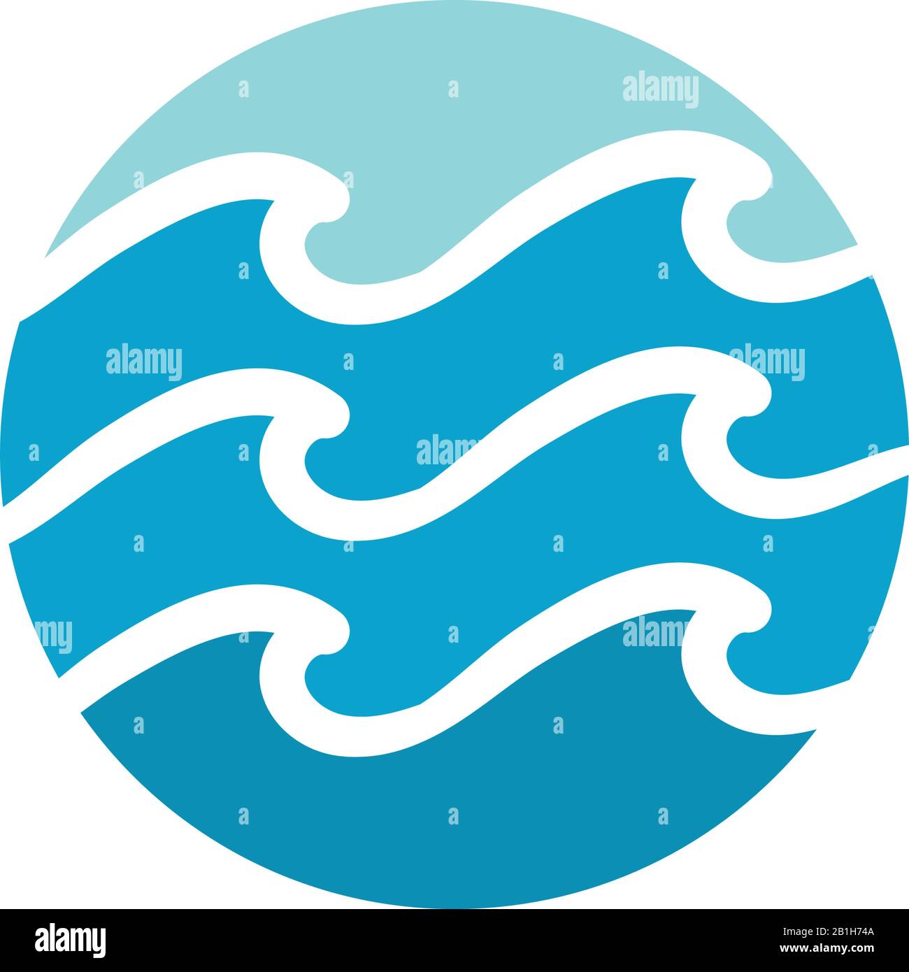 Water wave icon vector illustration design logo Stock Vector Image ...
