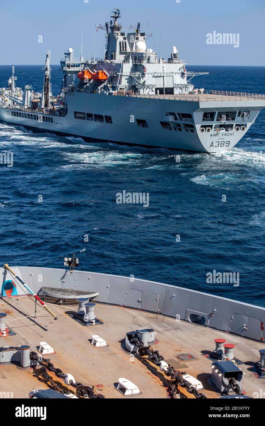 200204-N-GR168-1086 ARABIAN SEA (Feb. 4, 2020) The amphibious transport ...