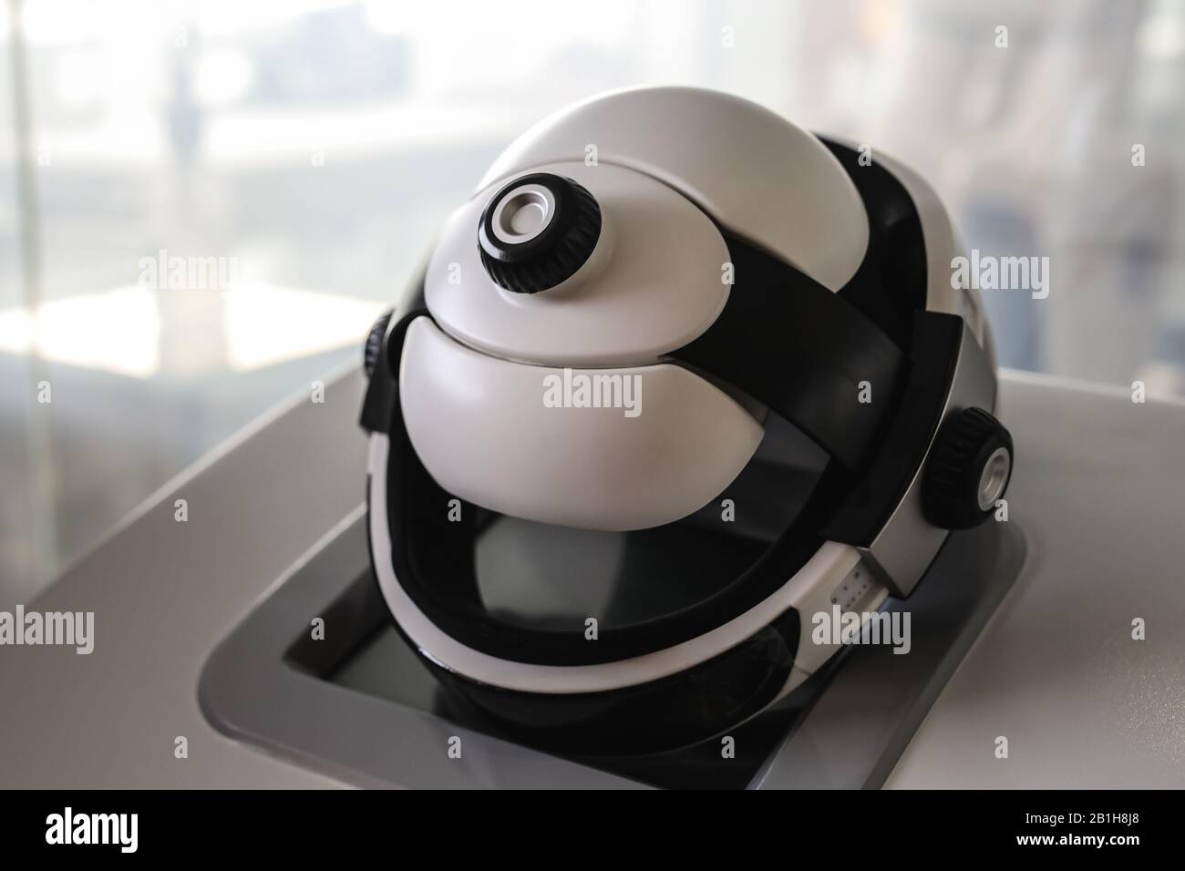 Innovative modern helmet for medical diagnostics close-up Stock Photo ...