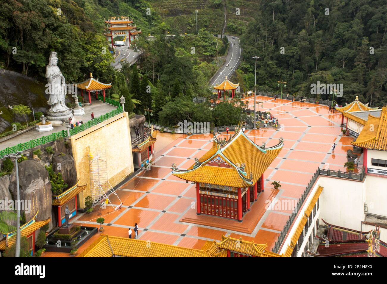 View from the top of Chin Swee Caves Temple in Pahang, Malaysia Stock ...