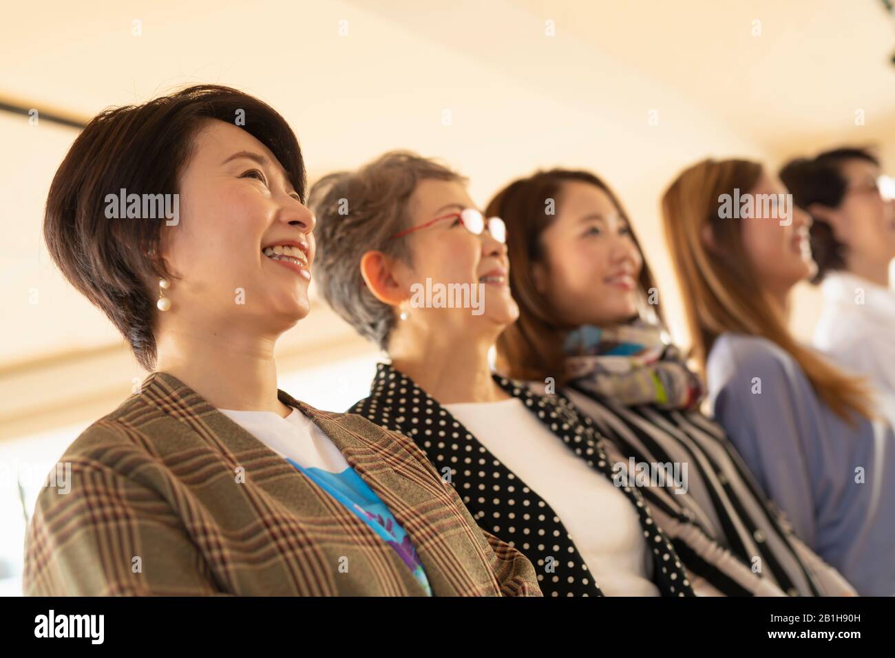 Portrait of multi-generation five women Stock Photo - Alamy