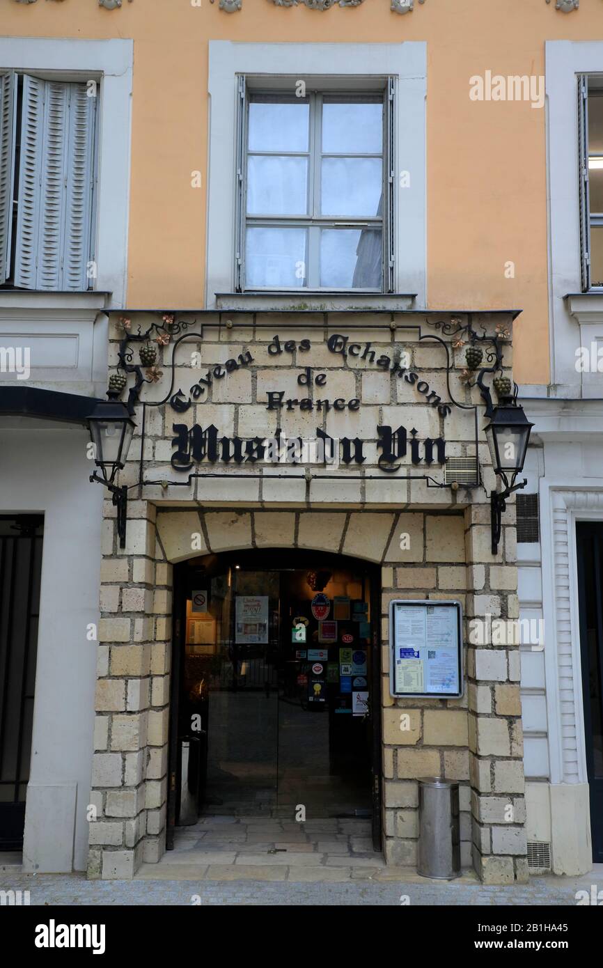 Exterior view of Museum of Wine of Paris Musee du Vin de Paris.Paris ...