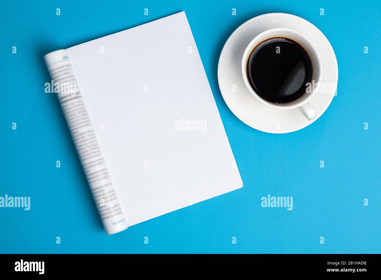 Magazine pages close up top view. creative photo Stock Photo - Alamy