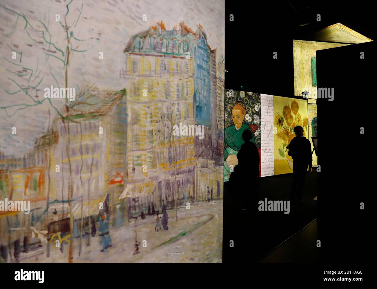 London, UK. 25th Feb, 2020. Visitors admire exhibits during a project ...