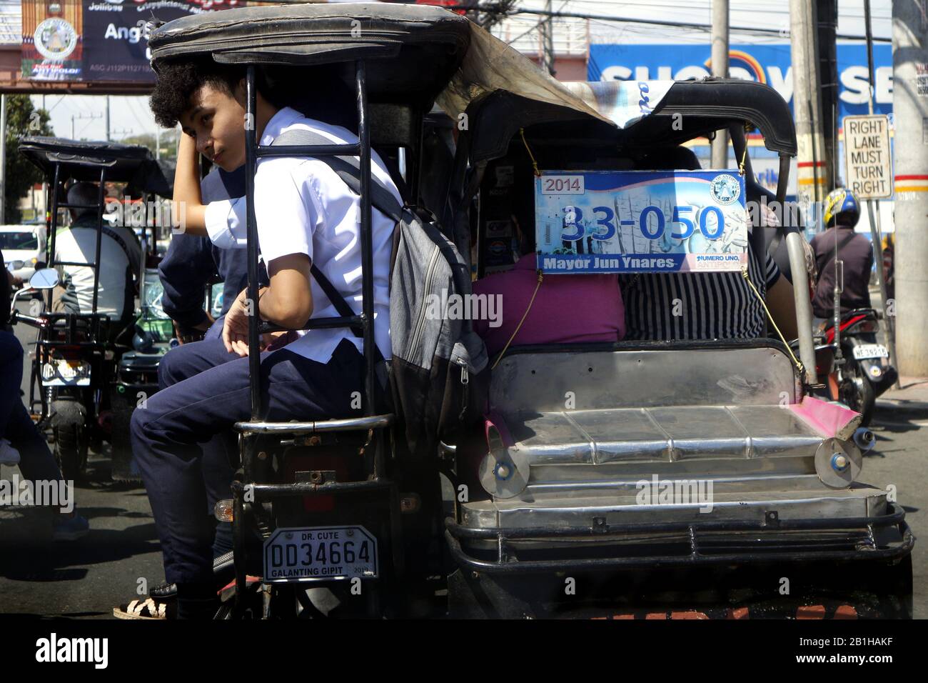 Antipolo City, Philippines - February 19, 2020: Student rides at the ...