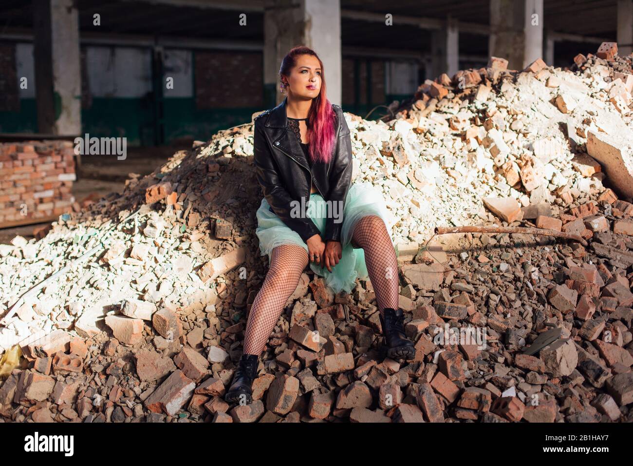 Girl break bricks hi-res stock photography and images - Alamy