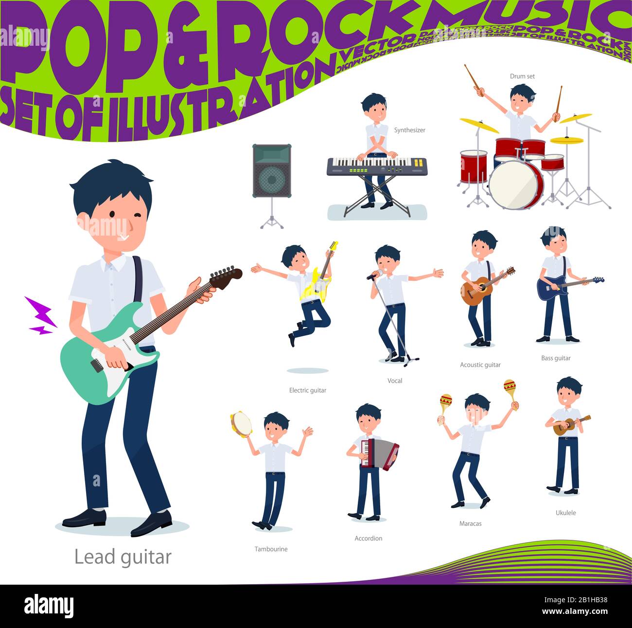 Rock sleeves Stock Vector Images - Alamy
