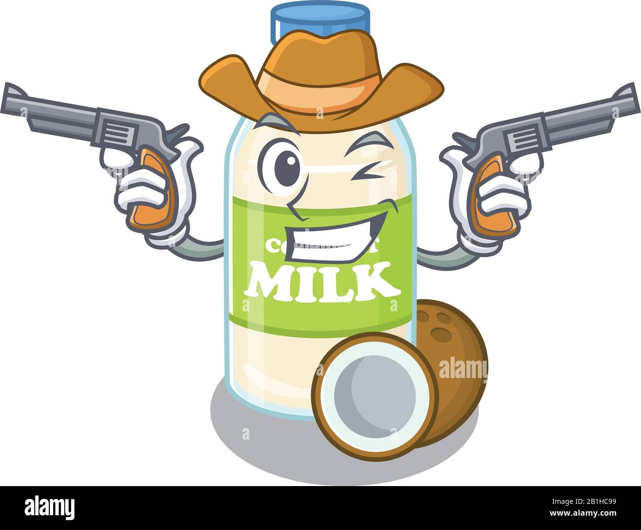 Pouring coconut milk Stock Vector Images - Alamy
