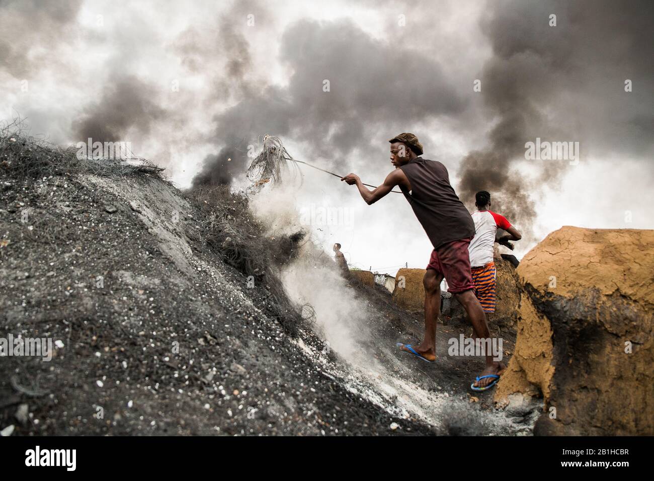 Goat meat processing in Gudu, Abuja, Nigeria Stock Photo - Alamy