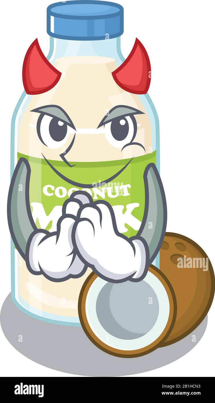 Devil coconut milk Cartoon in character design Stock Vector Image & Art ...