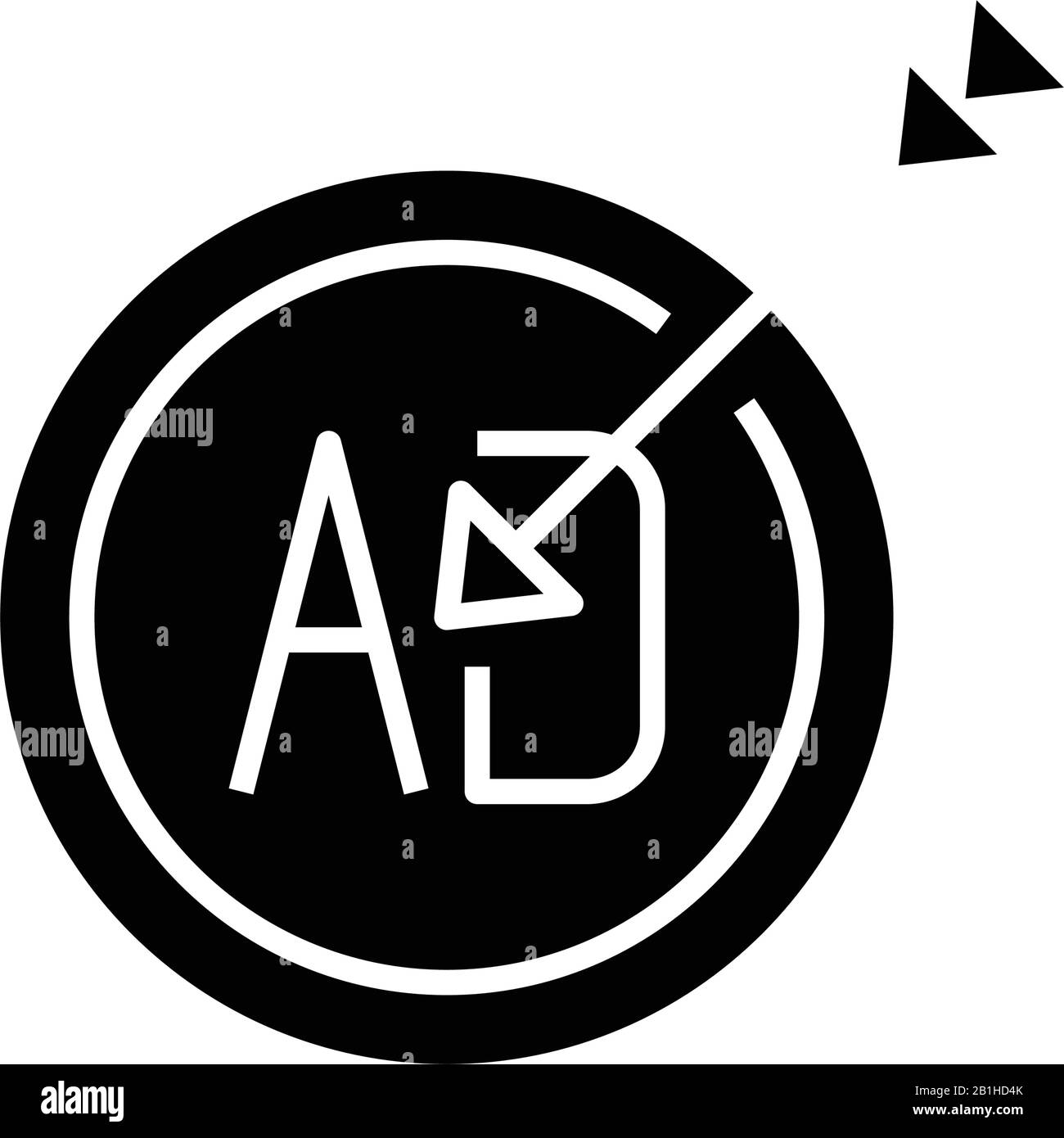 Aim ad black icon, concept illustration, vector flat symbol, glyph sign ...