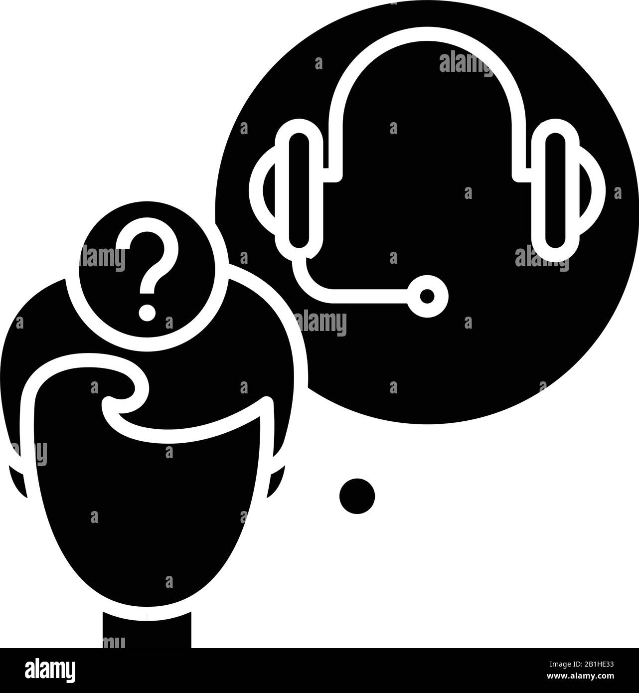 Audio task black icon, concept illustration, vector flat symbol, glyph ...
