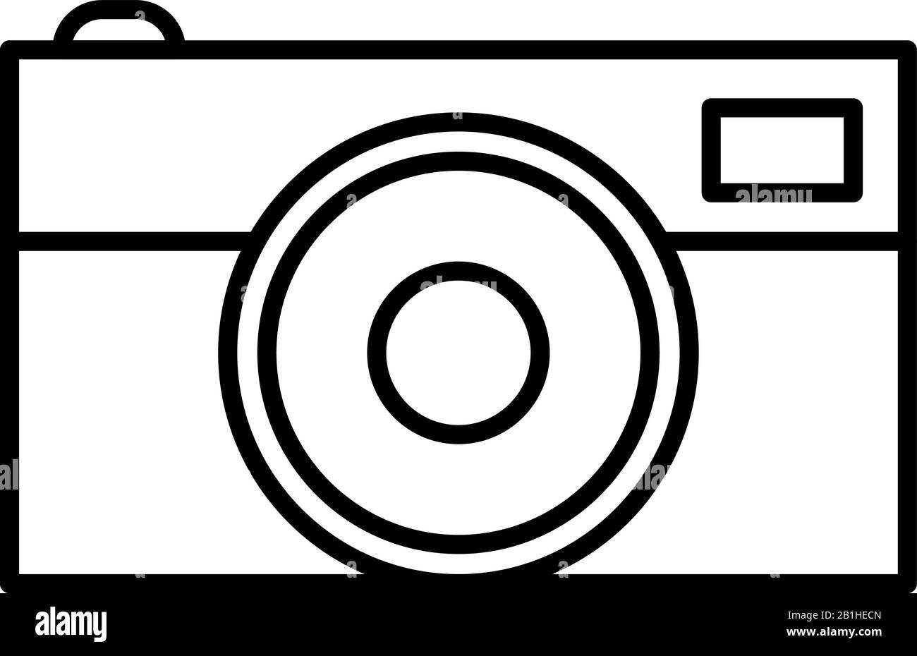 camera flat icon on white background Stock Vector Image & Art - Alamy