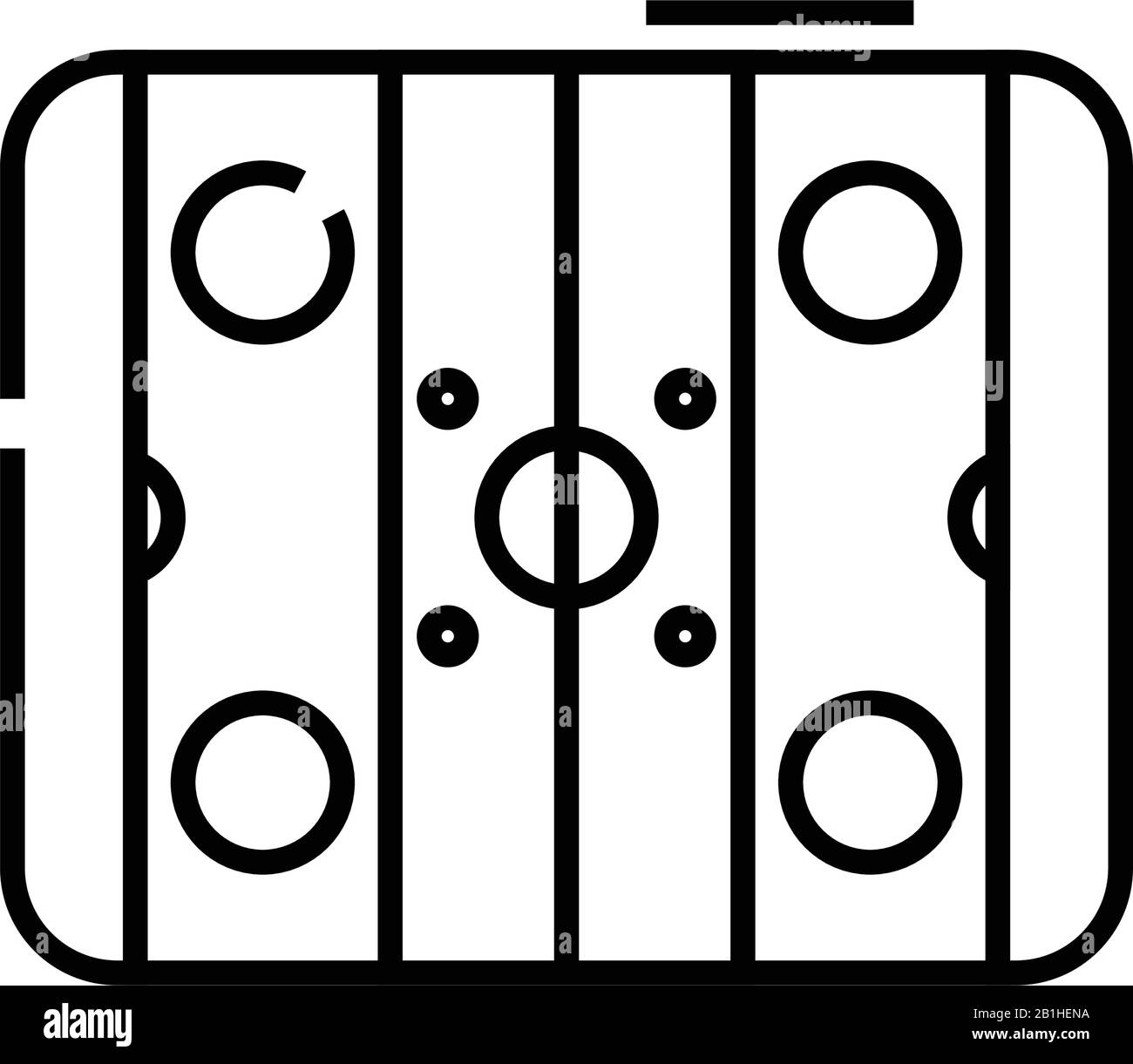 Game place line icon, concept sign, outline vector illustration, linear ...