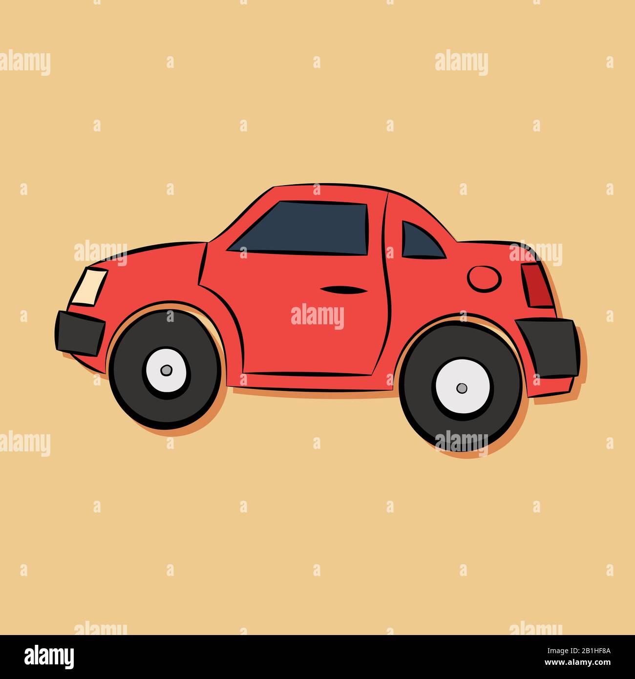 Cartoon white motor auto motor wheels Stock Vector Images - Alamy