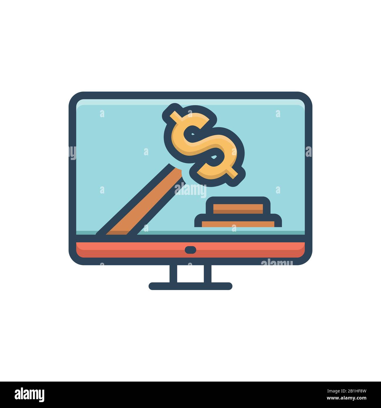 Illustration for Bidding Stock Vector Image & Art - Alamy