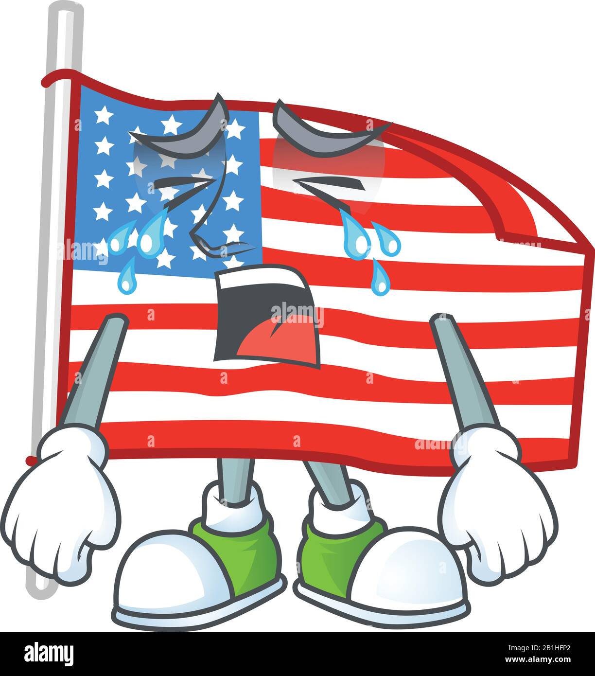 Sad american flag Cut Out Stock Images & Pictures - Alamy