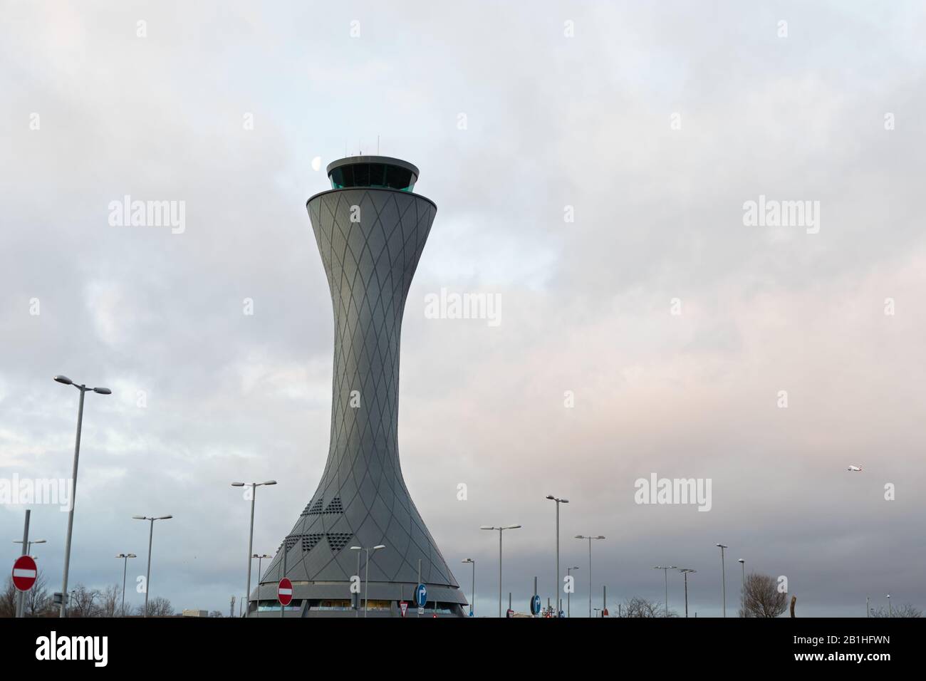 Modern control tower in edinburgh scotland, united kingdom Stock Photo ...