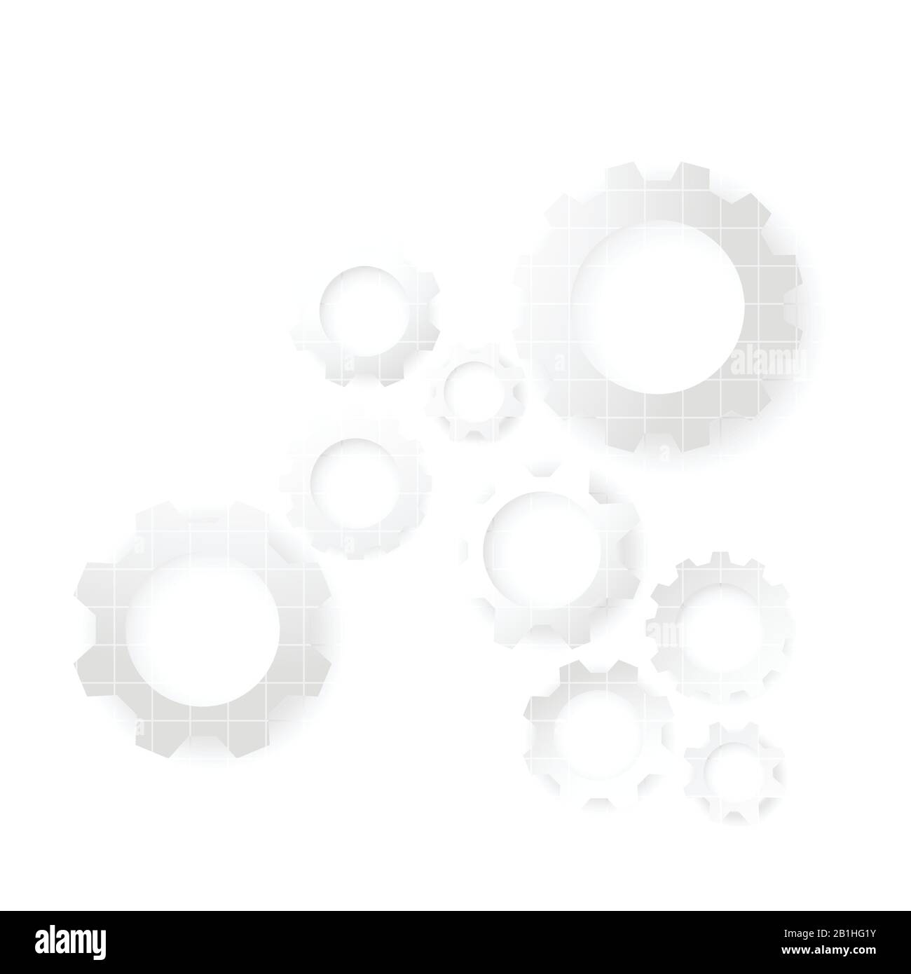 Created gears abstract white background, stock vector Stock Vector ...
