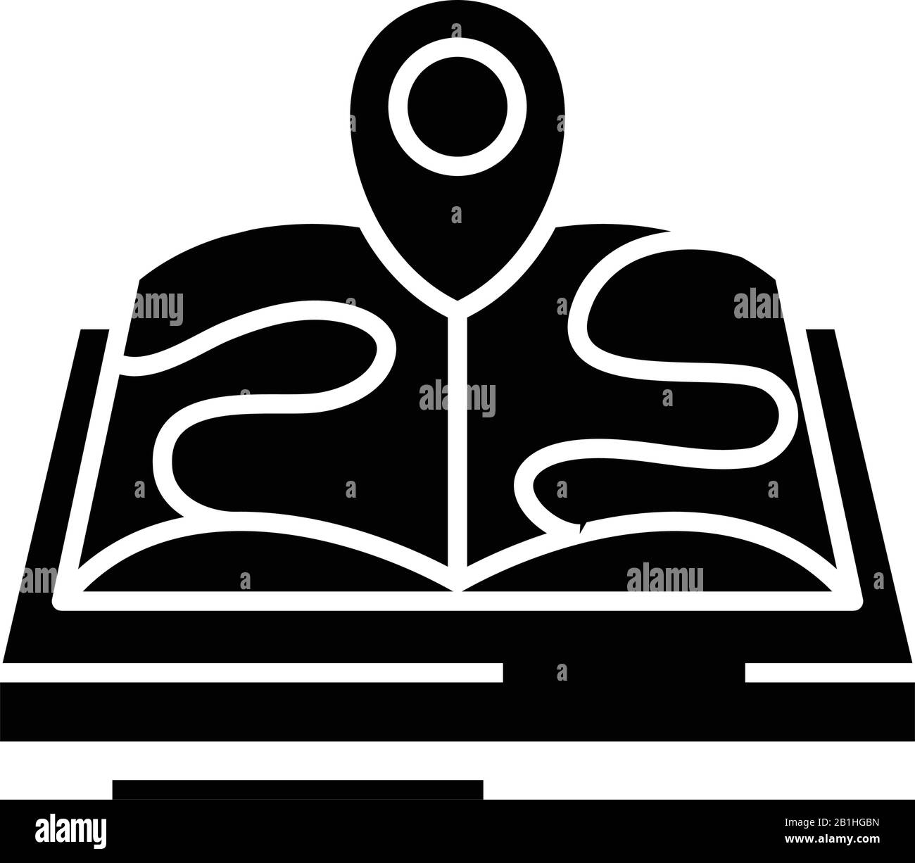 Guide map book Stock Vector Images - Alamy