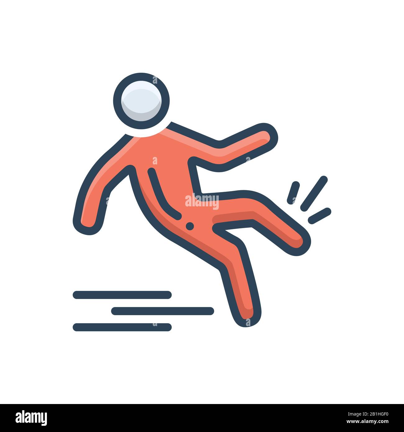 Illustration for Slippery Stock Vector Image & Art - Alamy