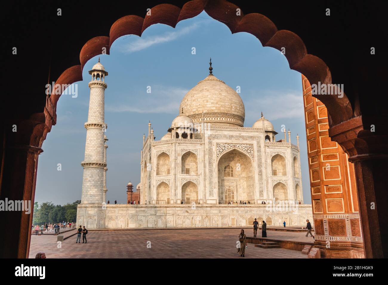 Taj mahal with frame view hi-res stock photography and images - Alamy