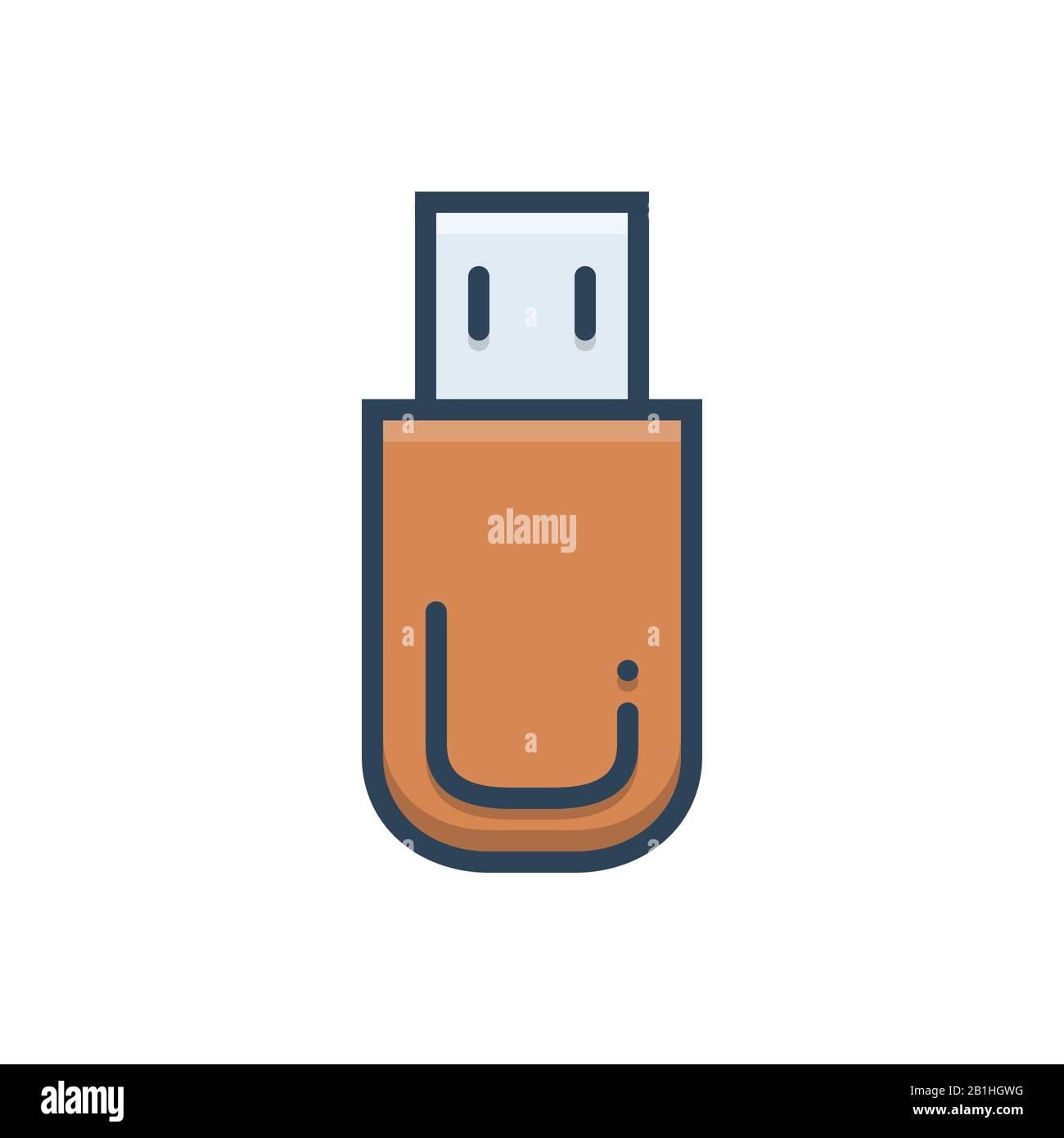 Usb stick illustration vector Cut Out Stock Images & Pictures - Alamy