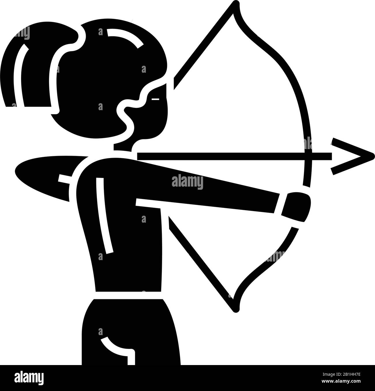 Archer illustration Cut Out Stock Images & Pictures - Alamy