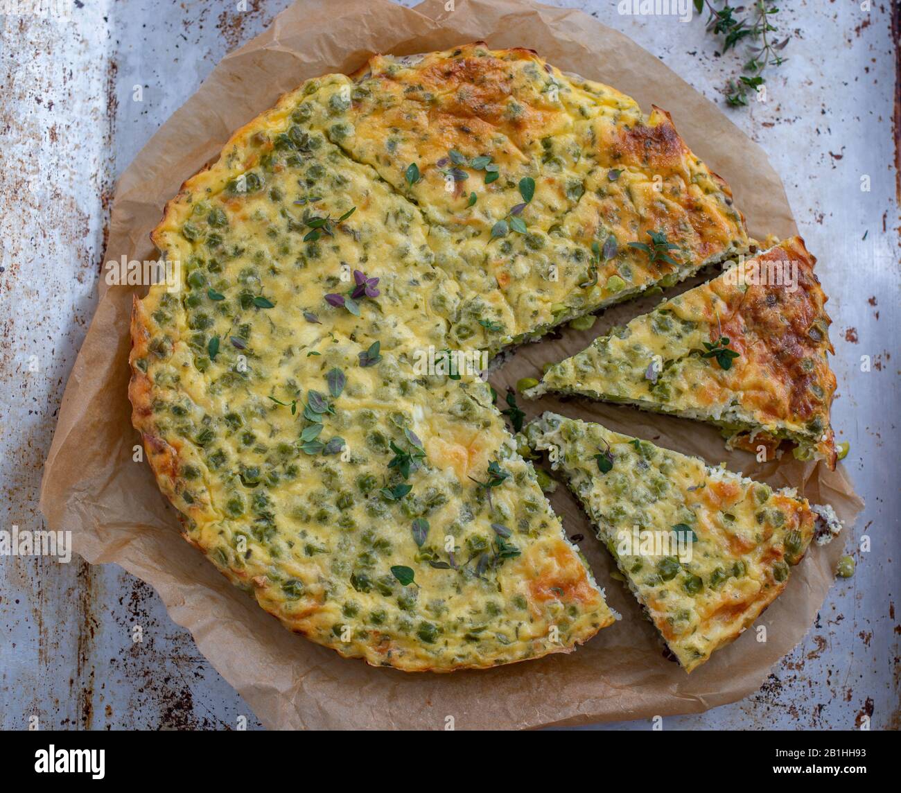 Asparagus pea tart hi-res stock photography and images - Alamy