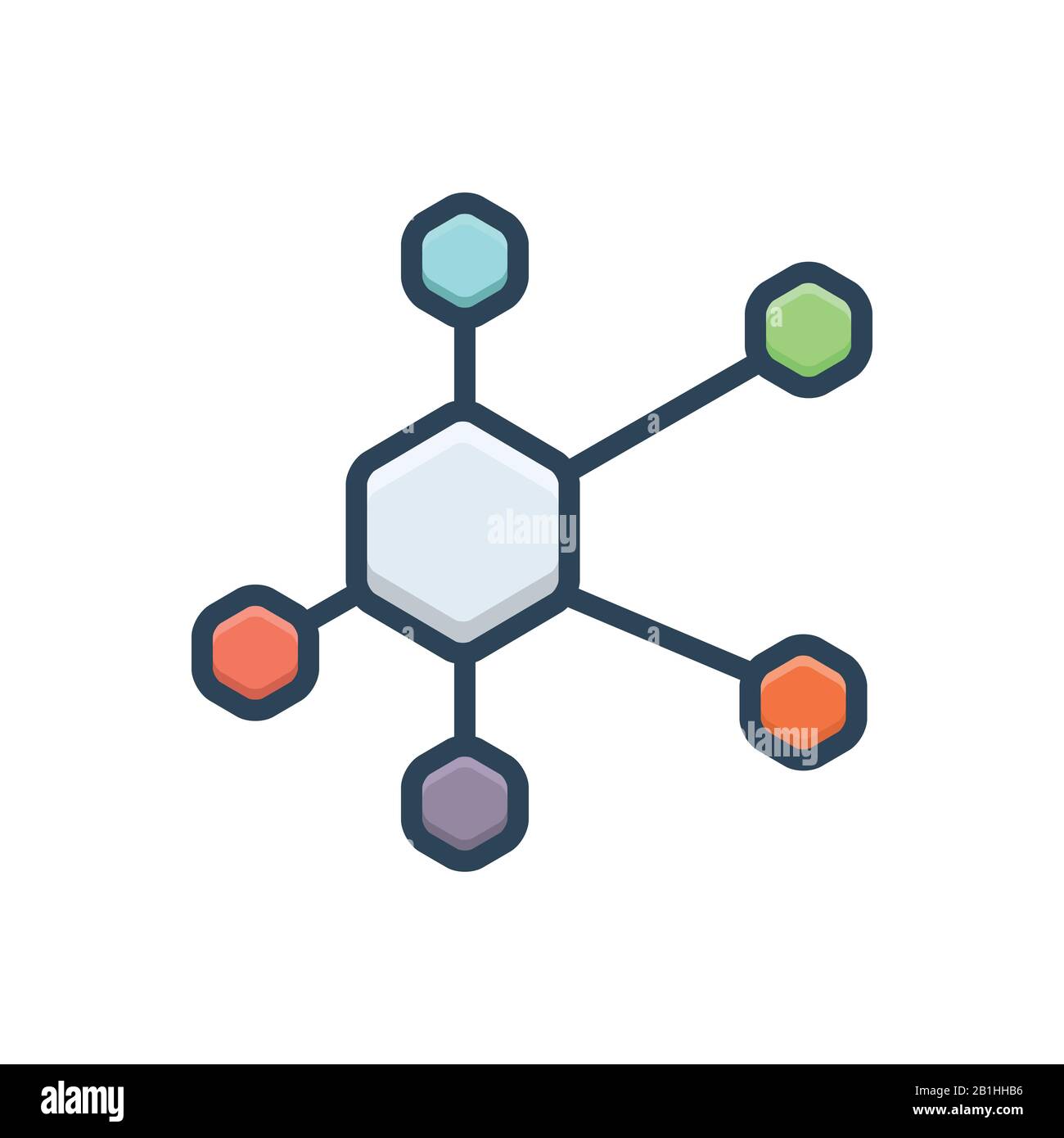 Illustration for Network structure Stock Vector Image & Art - Alamy
