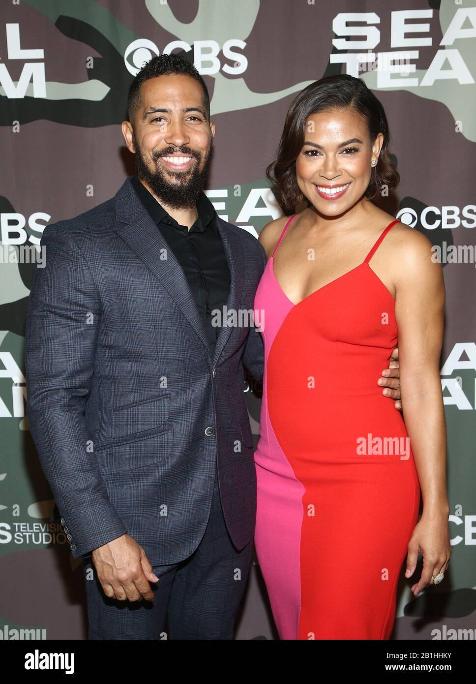Hollywood, Ca. 25th Feb, 2020. Neil Brown Jr, Toni Trucks, at SEAL Team ...