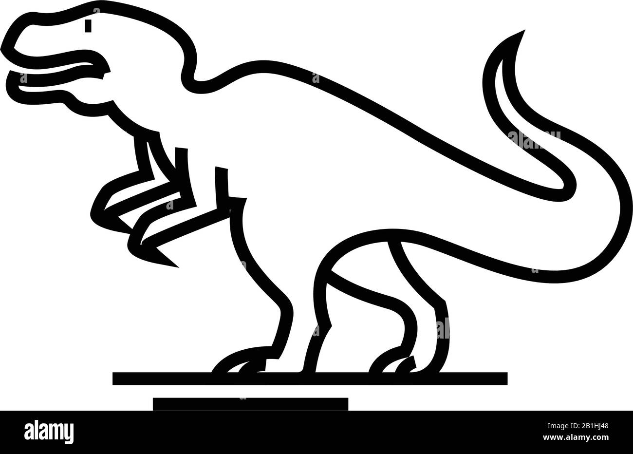 Evolution animal line icon, concept sign, outline vector illustration ...